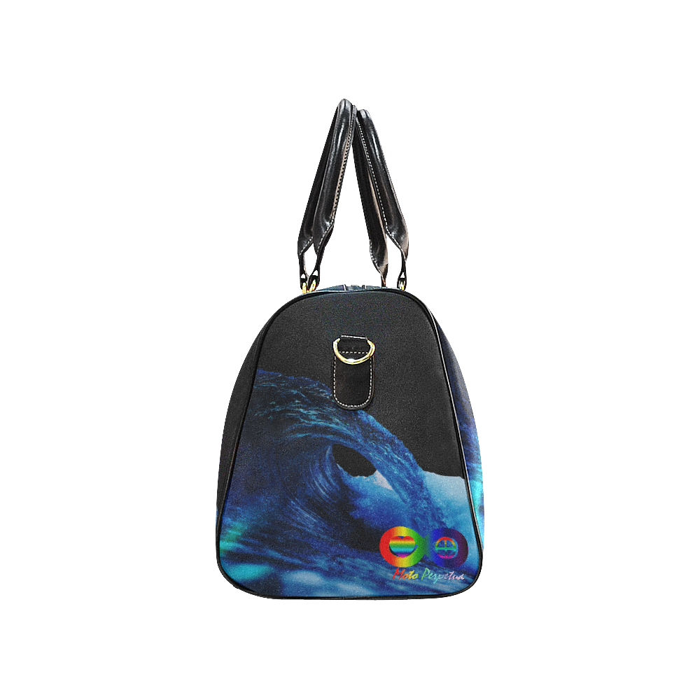 Vaporwave Starwave Waterproof Travel Bag Small - Moto Perpetua
