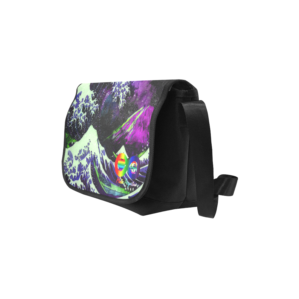 Kanagawa Crash Purple Messenger Bag - Moto Perpetua